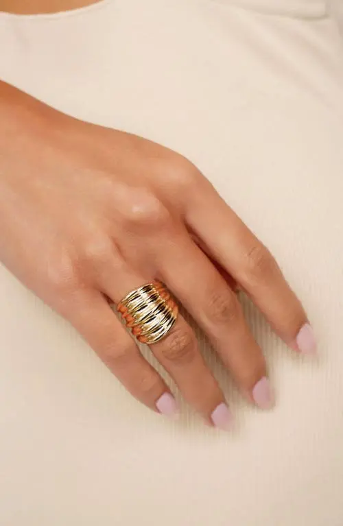 Ettika Stacked Band Ring - Gold