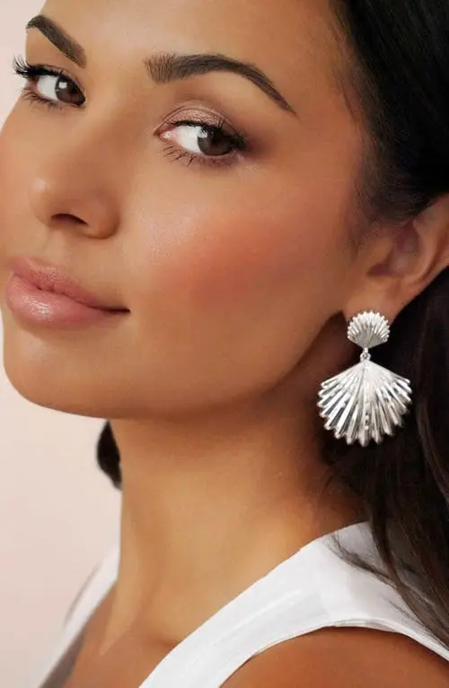 Ettika Sun Drenched Shell Drop Earrings