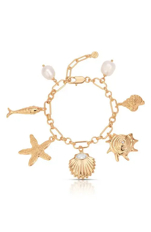 Ettika Oceanic Dreams Charm Bracelet - Gold
