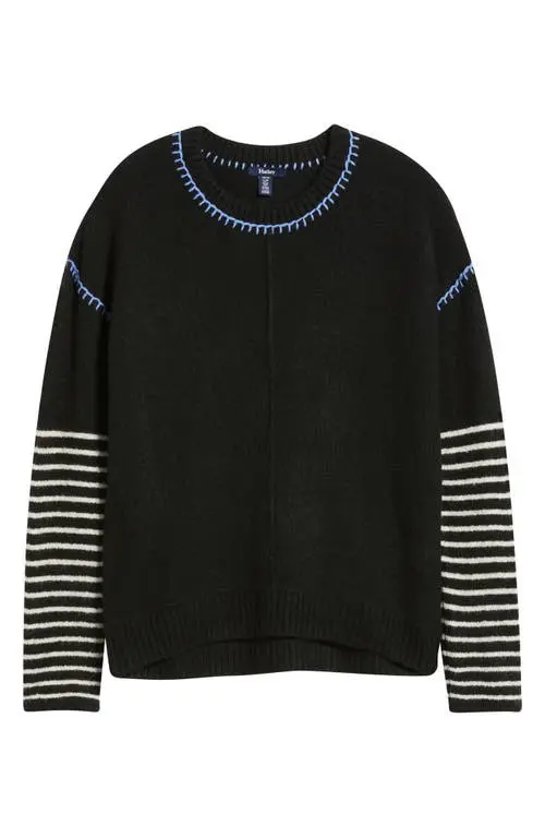 HATLEY Blanket Stitch Stripe Sweater
