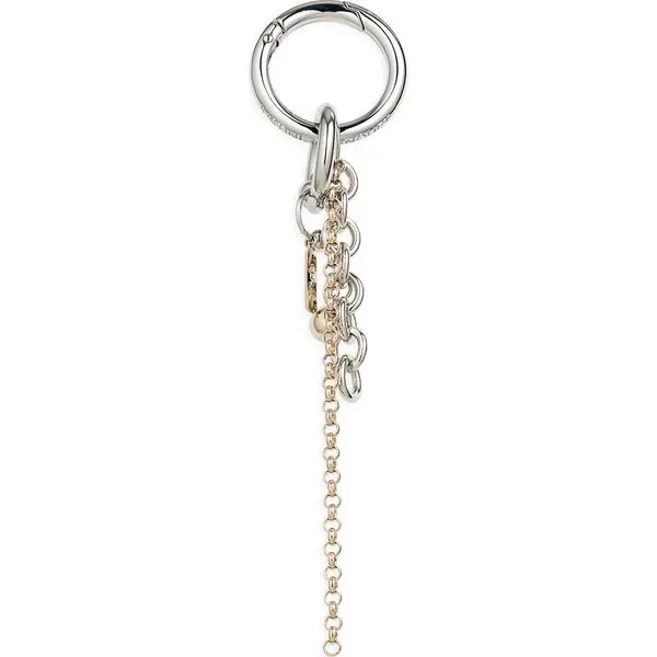 JUSTINE CLENQUET Lewis Key Chain - Gold/palladium