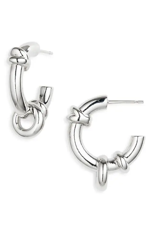 JUSTINE CLENQUET Janis Hoop Earrings - Palladium