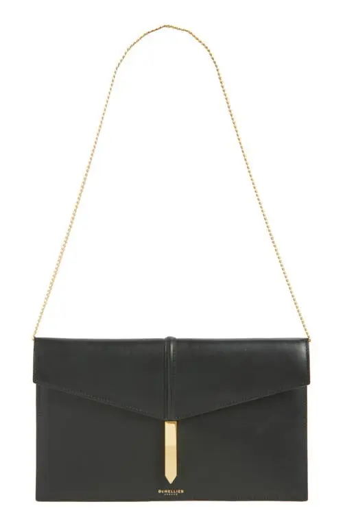 DEMELLIER The Tokyo Snakeskin Embossed Leather Clutch