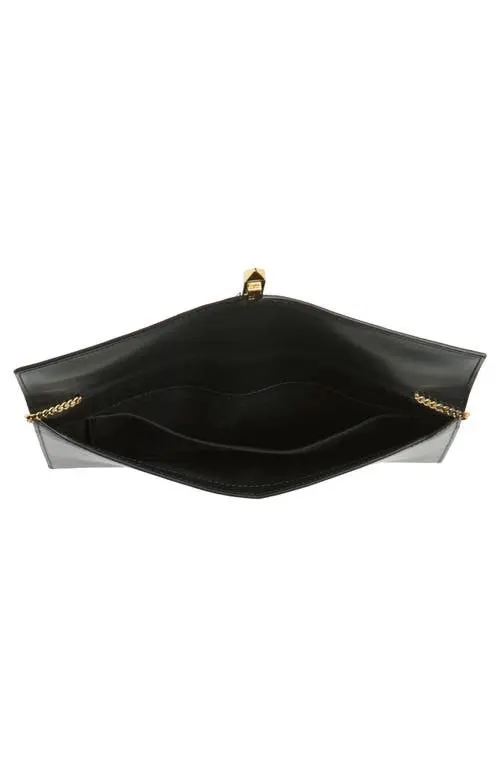 DEMELLIER The Tokyo Snakeskin Embossed Leather Clutch