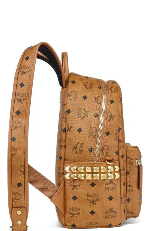 Mcm Small Stark Backpack In Visetos