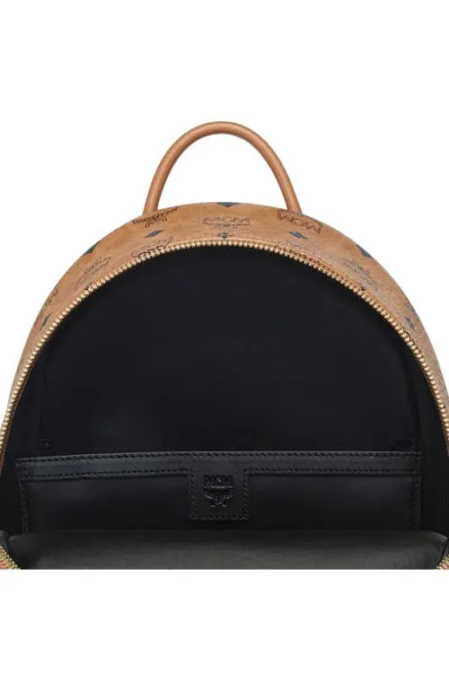Mcm Small Stark Backpack In Visetos