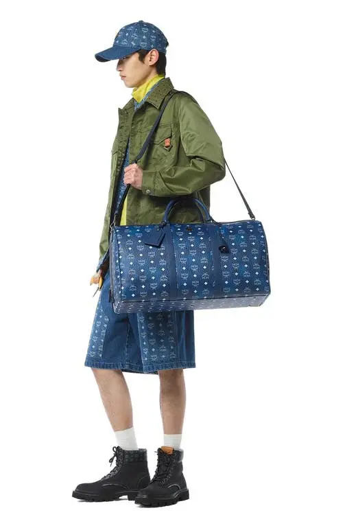 Mcm Large Ottomar Weekender Bag In Visetos