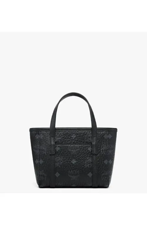 Mcm X-mini Toni Top-zip Shopper In Visetos - Black