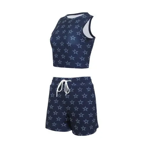 CONCEPTS SPORT Dallas Cowboys Sleep Set - Navy