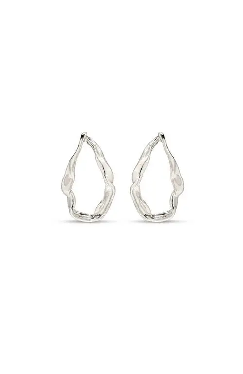 UNODE50 Maxi Link Earrings - Silver