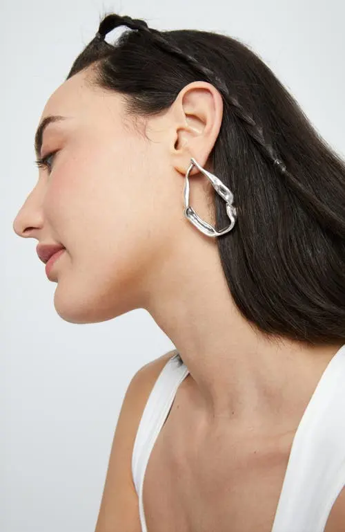 UNODE50 Maxi Link Earrings - Silver