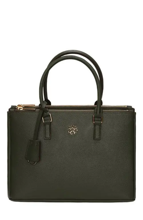 Gorski Top Handle Leather Crossbody Bag - Olive