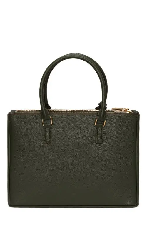 Gorski Top Handle Leather Crossbody Bag - Olive