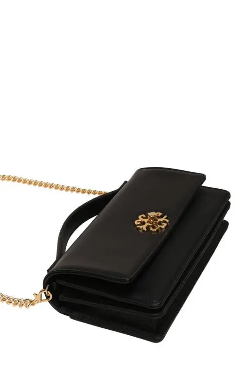 Gorski Top Handle Leather Crossbody Bag
