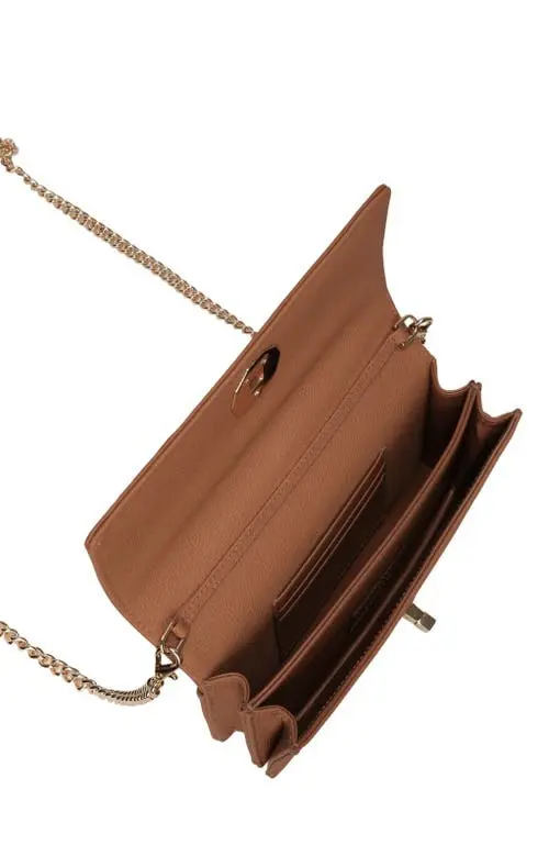 Gorski Top Handle Leather Crossbody Bag - Tan