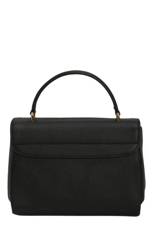 Gorski Top Handle Leather Bag With Crossbody Strap