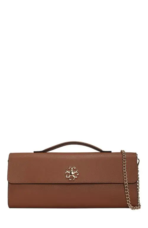 Gorski Top Handle Leather Crossbody Bag - Beige