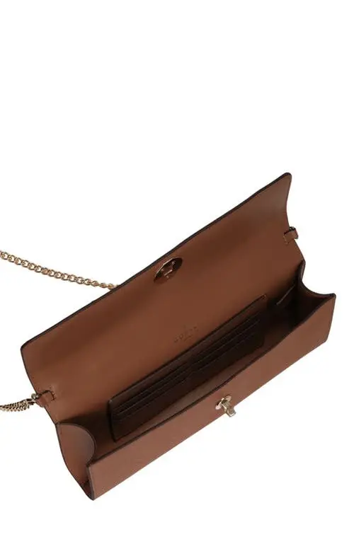 Gorski Top Handle Leather Crossbody Bag - Beige