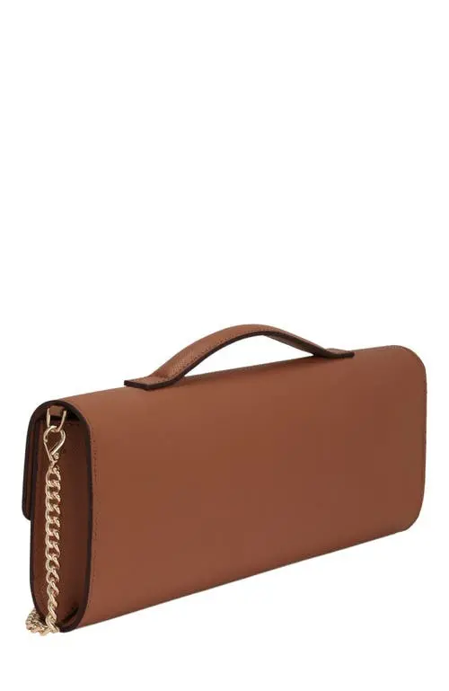 Gorski Top Handle Leather Crossbody Bag - Beige