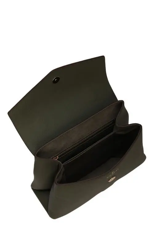 Gorski Top Handle Leather Crossbody Bag - Olive