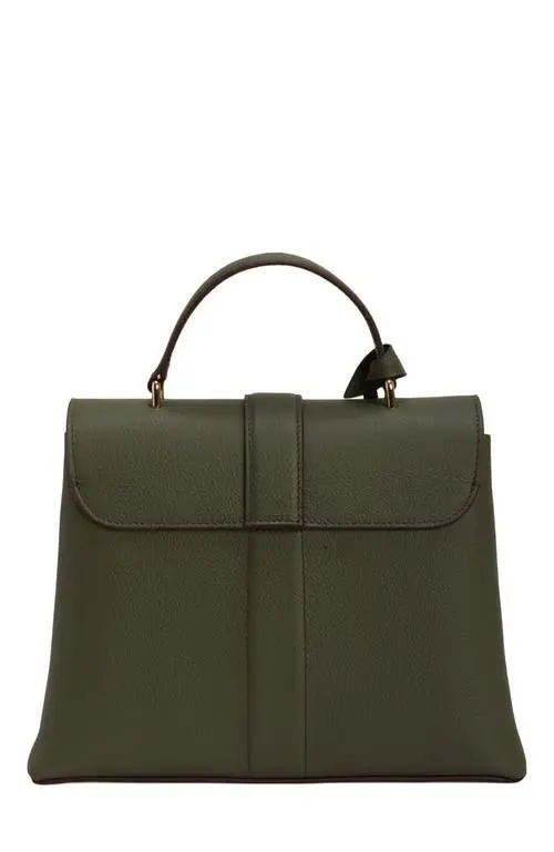 Gorski Top Handle Leather Crossbody Bag - Olive