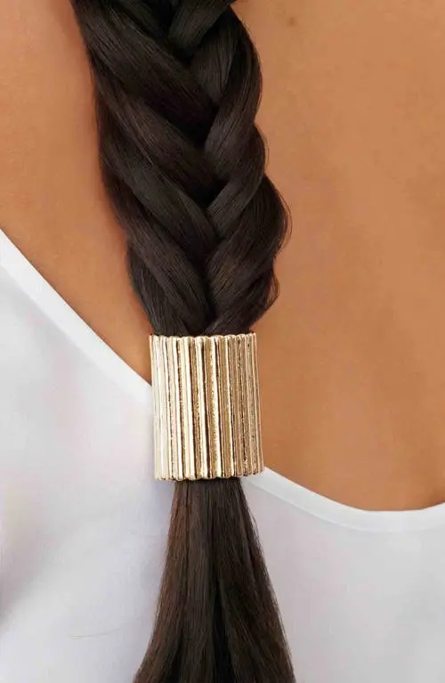 Ettika Ribbed Ponytail Cuff