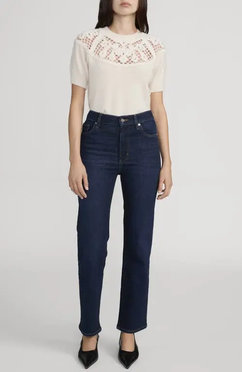FRAME Pixie Le Sleek Straight High Waist Ankle Jeans - Fairway