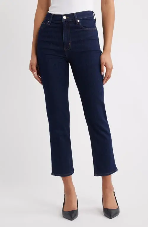 FRAME Pixie Le Sleek Straight High Waist Ankle Jeans - Rinse