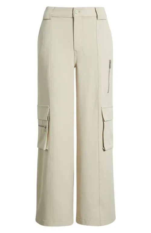 CITY BLUES Wide-leg Cargo Trousers - Bone