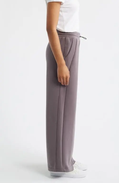 CITY BLUES Wide Leg Athletic Pants - Dark Gray