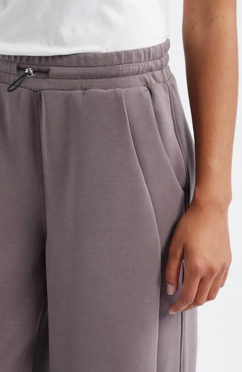 CITY BLUES Wide Leg Athletic Pants - Dark Gray