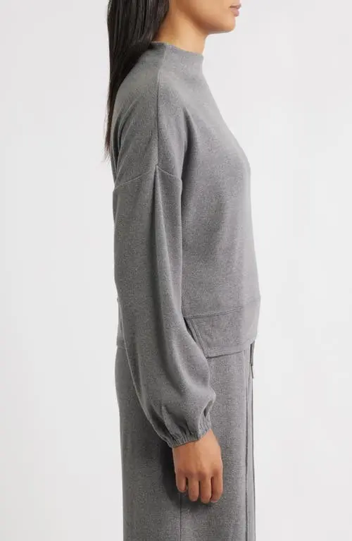CITY BLUES Funnel Neck Sweatshirt - Gray