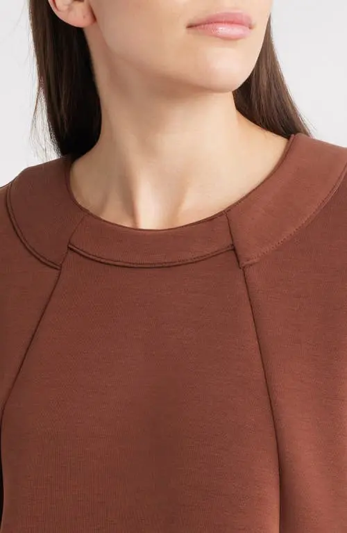 CITY BLUES Elbow Sleeve Crewneck T-shirt - Earth