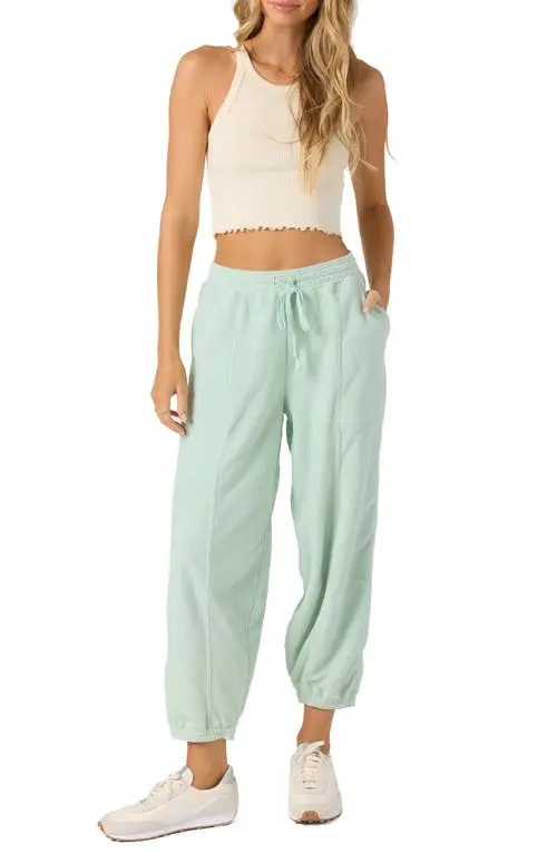 O'Neill Wavelength Crop Terry Joggers - Seafoam