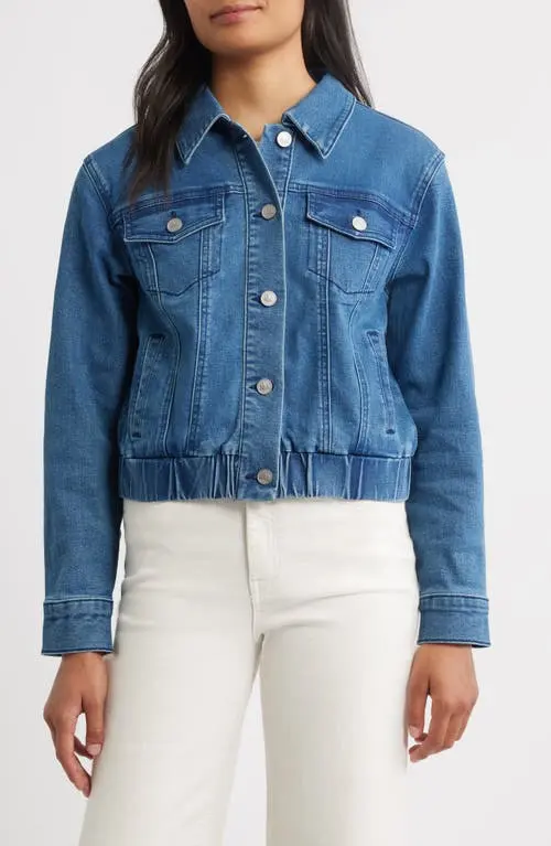 CITY BLUES Denim Hybrid Jacket - Indigo