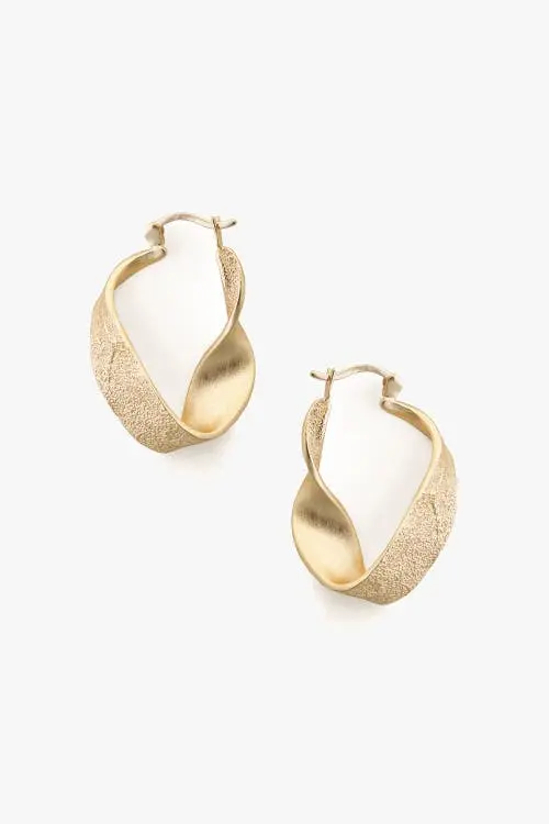 TUTTI Praise Hoop Earrings - Gold