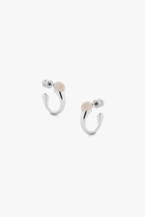TUTTI Oceanic Hoop Earrings - Silver