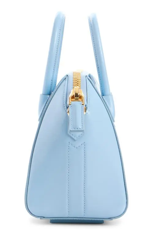 Givenchy Mini Antigona Leather Satchel - 452-light Blue