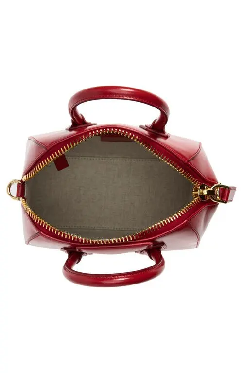 Givenchy Mini Antigona Leather Satchel - Vermillion