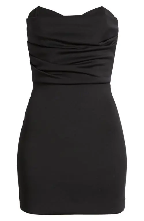 Black Halo Leonora Strapless Mini Dress
