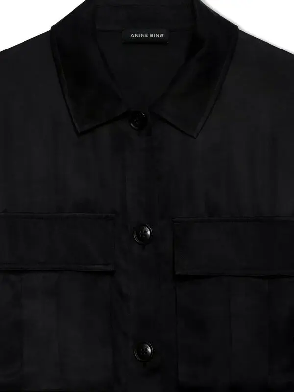ANINE BING Geri Belted Cargo-pocket Dress