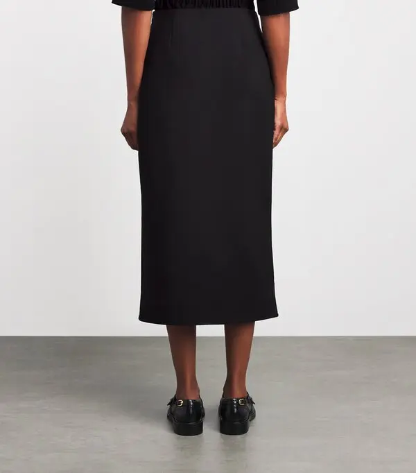 Sandro Buttoned Midi Skirt