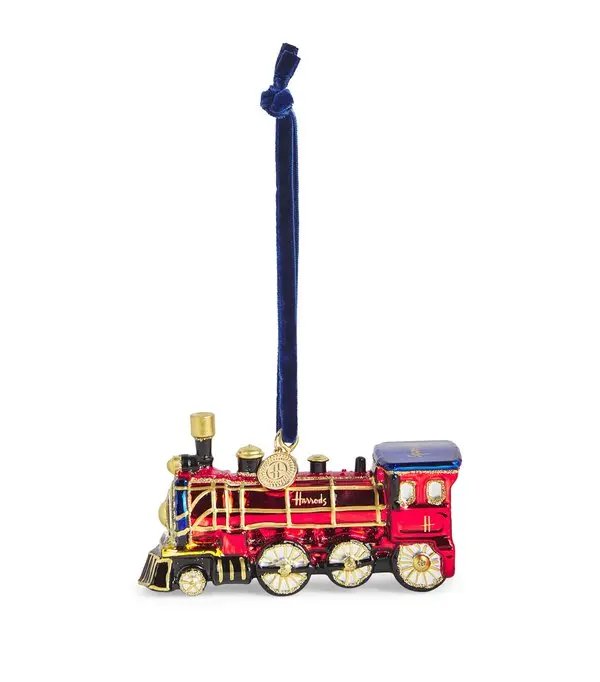 Harrods Train Tree Decoration - Red