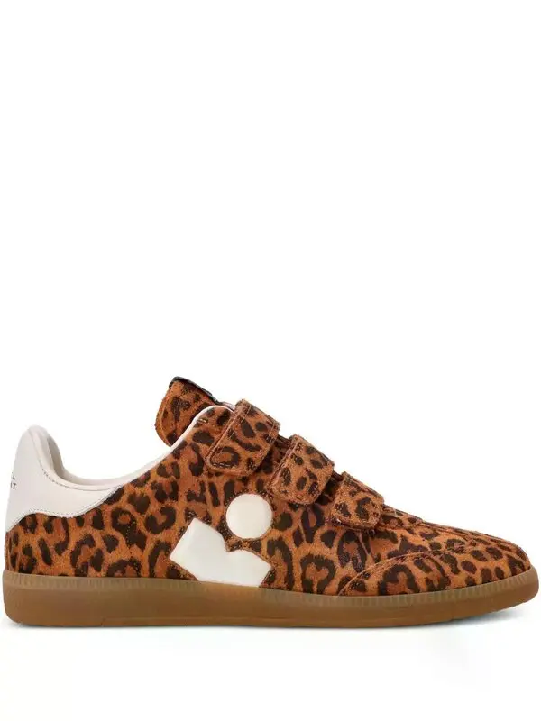 Isabel Marant Étoile Beth Leopard Print Sneakers - Orange