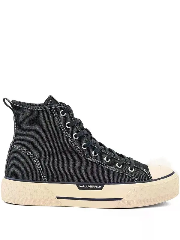 Karl Lagerfeld Logo-detail Denim Sneakers