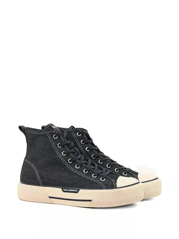 Karl Lagerfeld Logo-detail Denim Sneakers
