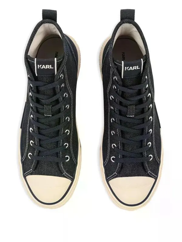 Karl Lagerfeld Logo-detail Denim Sneakers