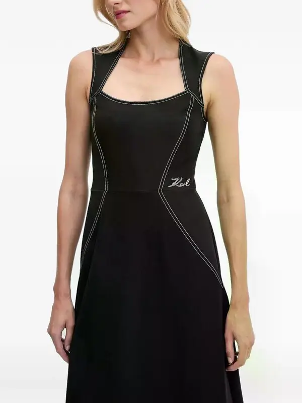 Karl Lagerfeld Sleeveless Midi Dress