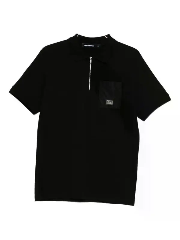 Karl Lagerfeld Logo-plaque Polo Shirt