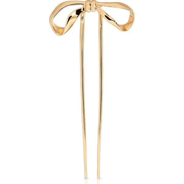 Ettika Bow Hair Pin - Gold